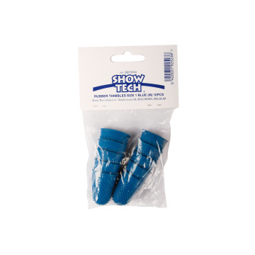 Show Tech Rubber Stripping Thimbles – 10 pcs, Blue | AMI-exim
